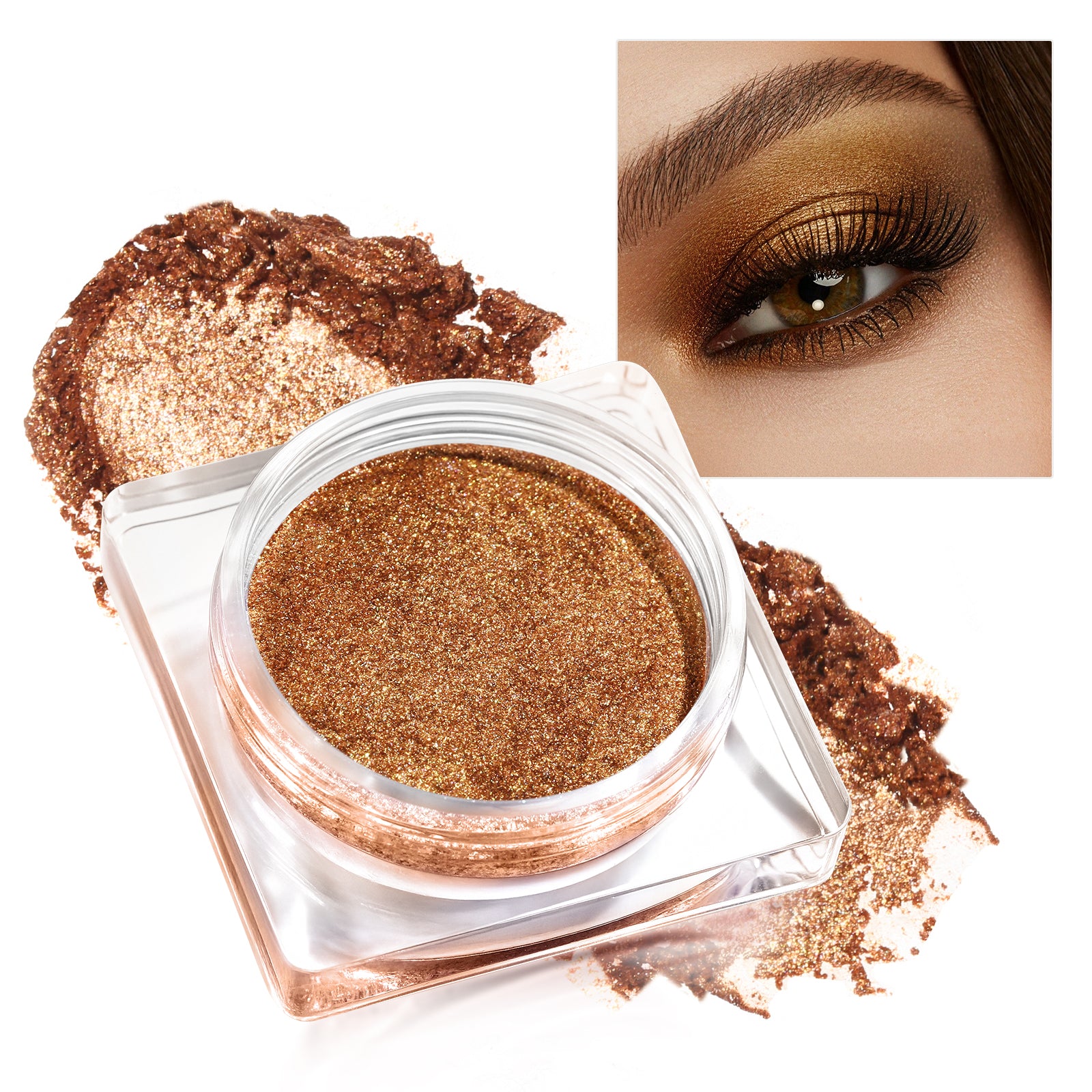 Cream Shimmer Eyeshadow Champagne Gold 06# – De'lanci Beauty